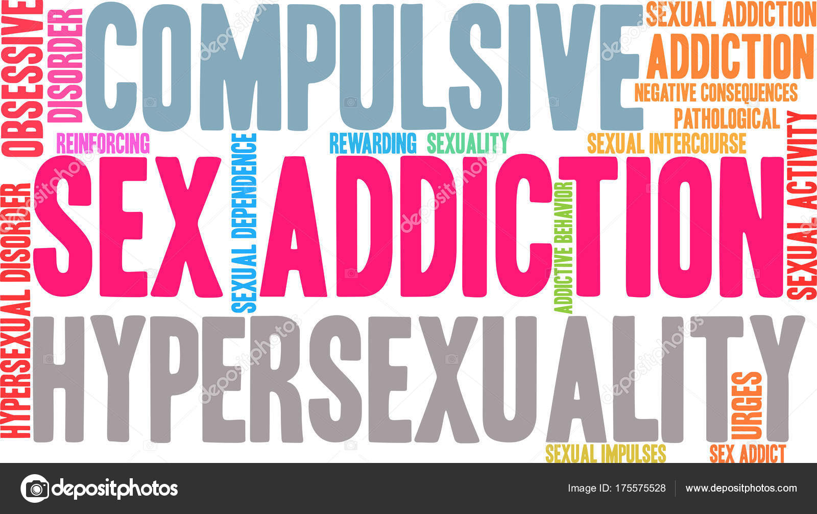 Sex Addiction Word Cloud Stock Vector Image By ©arloo 175575528