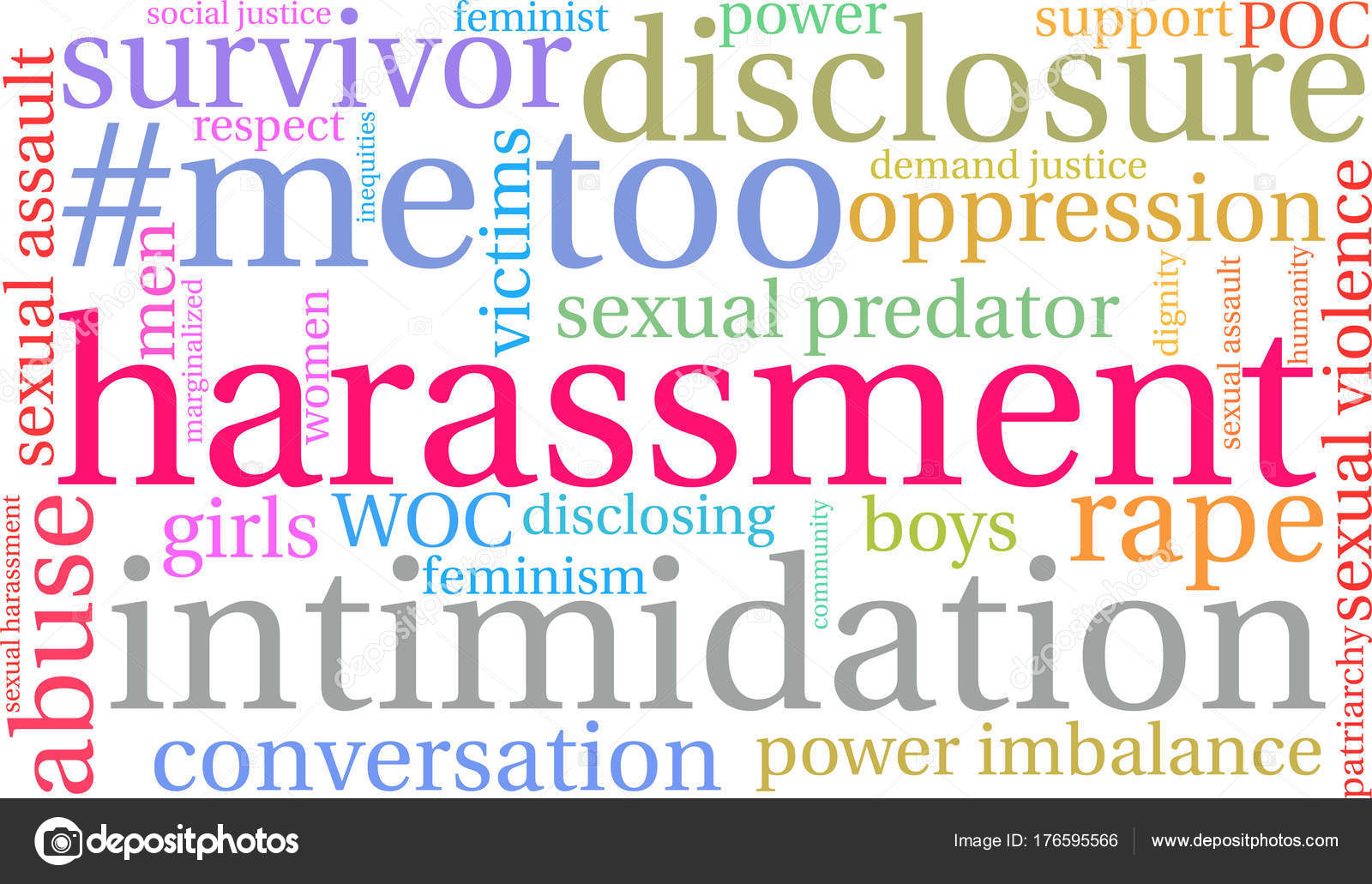 Acoso Word Cloud Vector de stock #176595566 de ©arloo