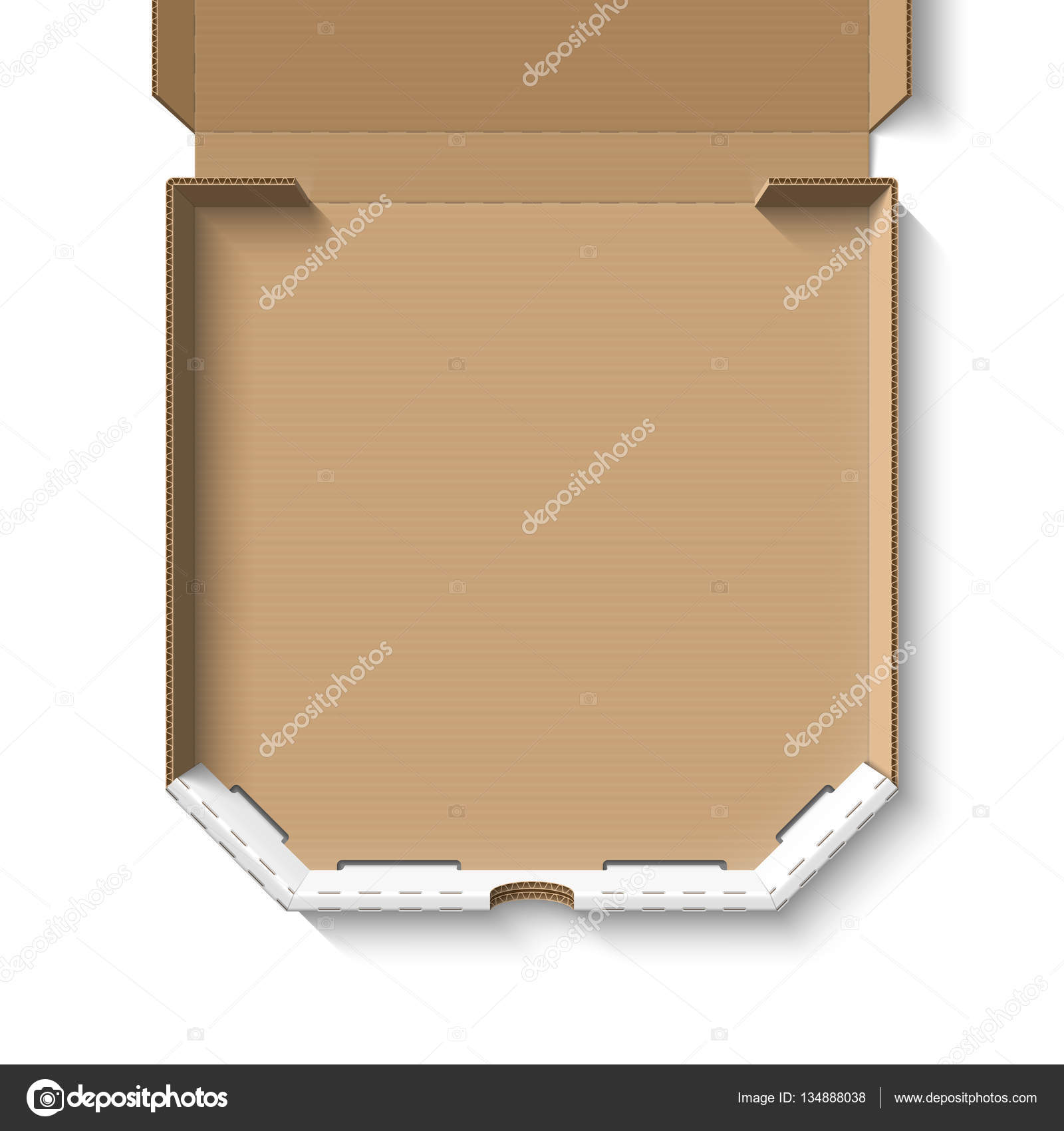 Open empty pizza box Stock Vector Image by ©Alhovik #134888038