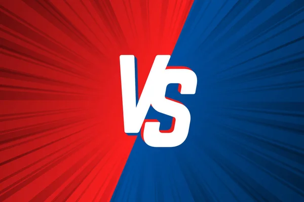 VS Versus Blue and red comic design. Vector illustration Stock Vector ...