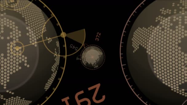 4k global GPS earth city map military Radar GPS screen navigation ...