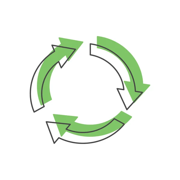 Four part cycle arrow chart — Stock Vector © Arcady #113431210