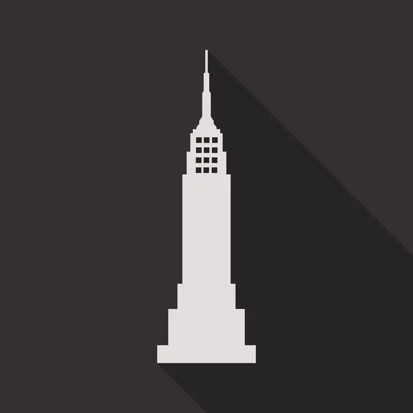 Vector illustration. Poster.Empire state building high-rise building ...