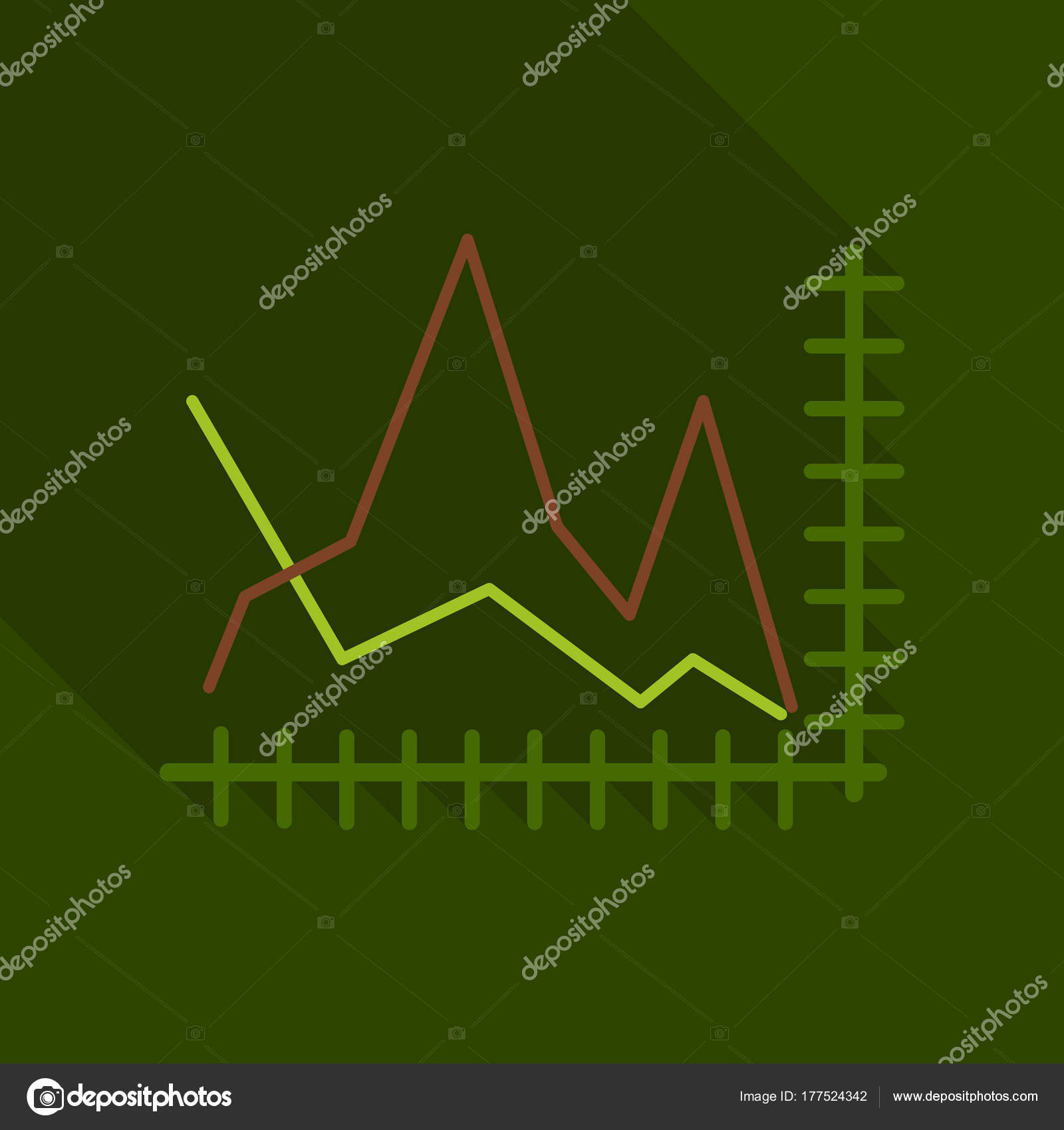 Schedule chart on table vector. Economic visualization information ...