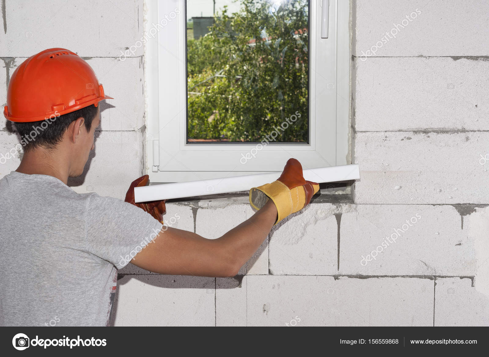 Installation of plastic windows Stock Photo by ©mkuchina 156559868