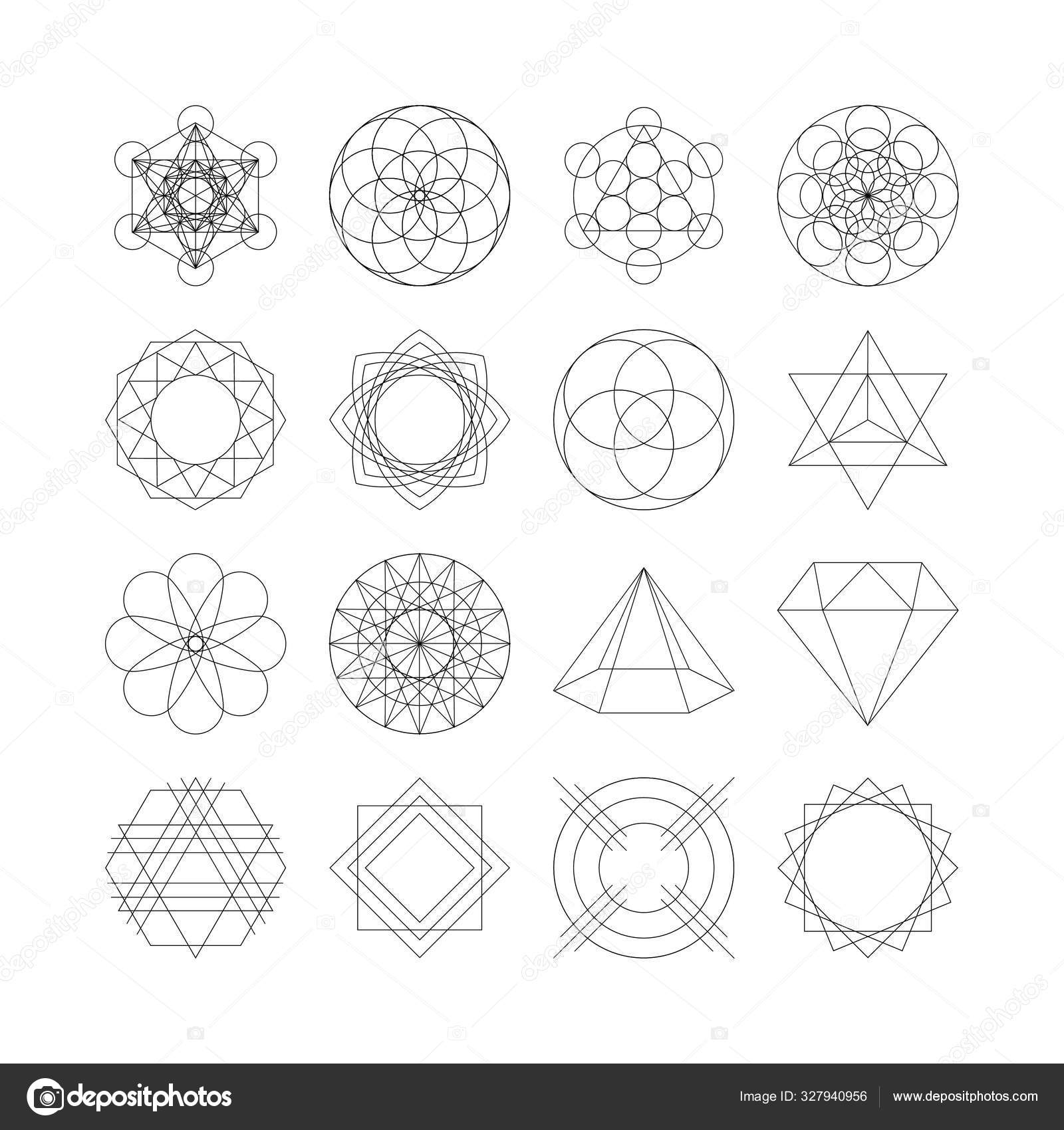 几何轮廓矢量形状 Stock Vector by ©bronzecoins 327940956