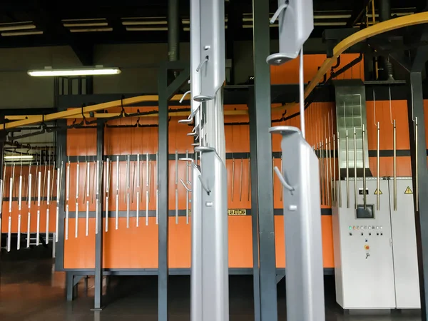 Powder Coating Line Metal Panels Suspended Overhead Conveyor Line ...