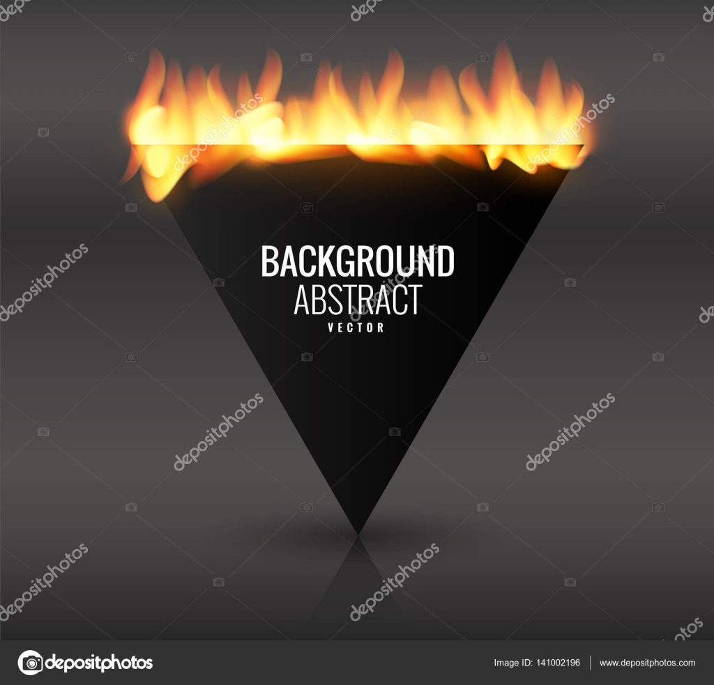 Vector illustration with the image of effect of fire. Stock Vector ...