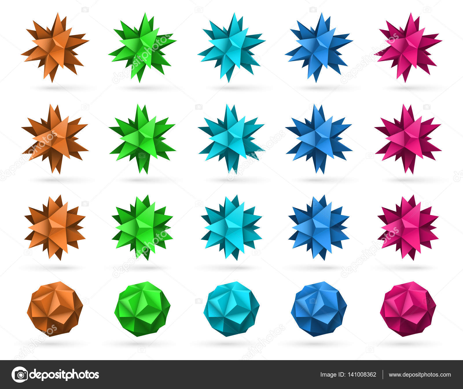 Abstract explosion. Vector polyhedron. Stock Vector Image by ©Makalo86 ...