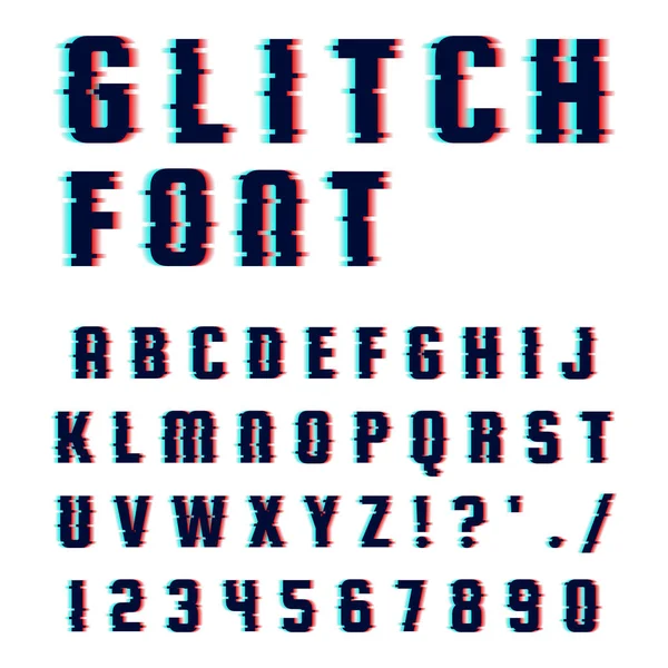 Pixel vector font design with glitch effect. 2 in 1 Stock Vector Image ...
