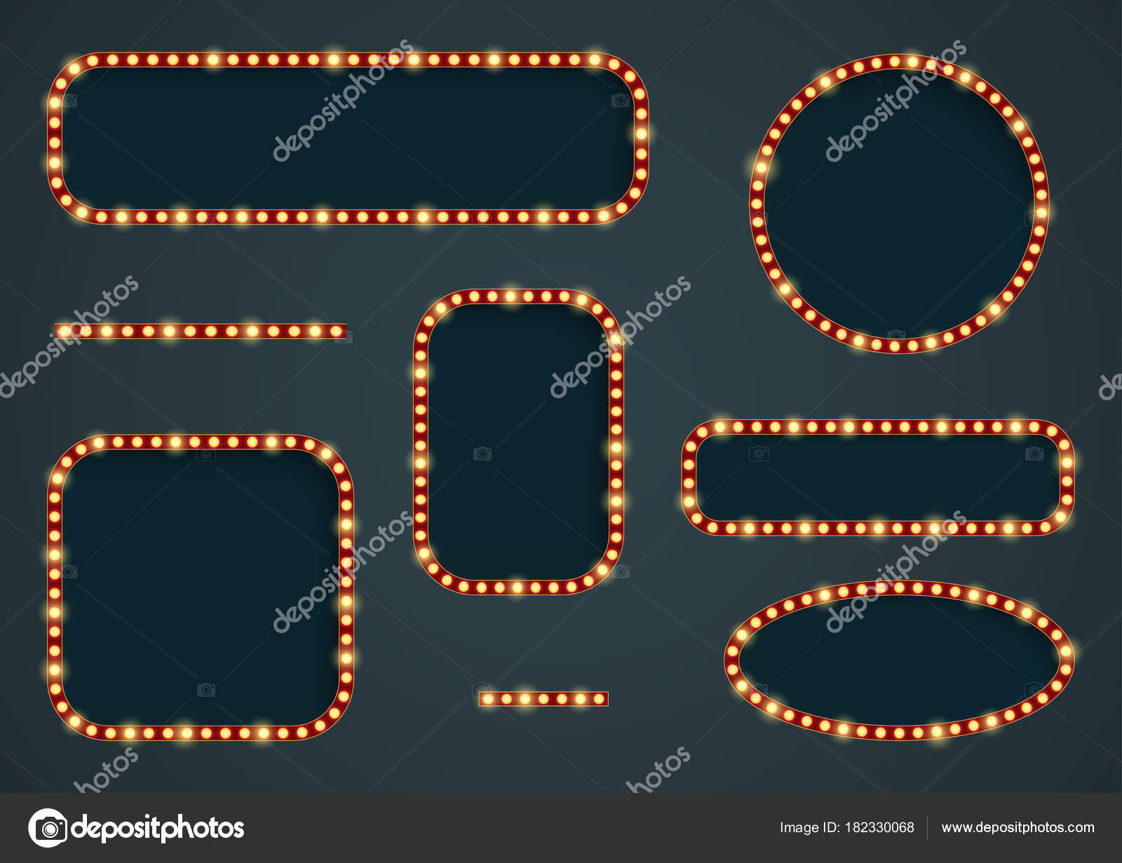 Retro light frames. Stock Vector Image by ©Makalo86 #182330068