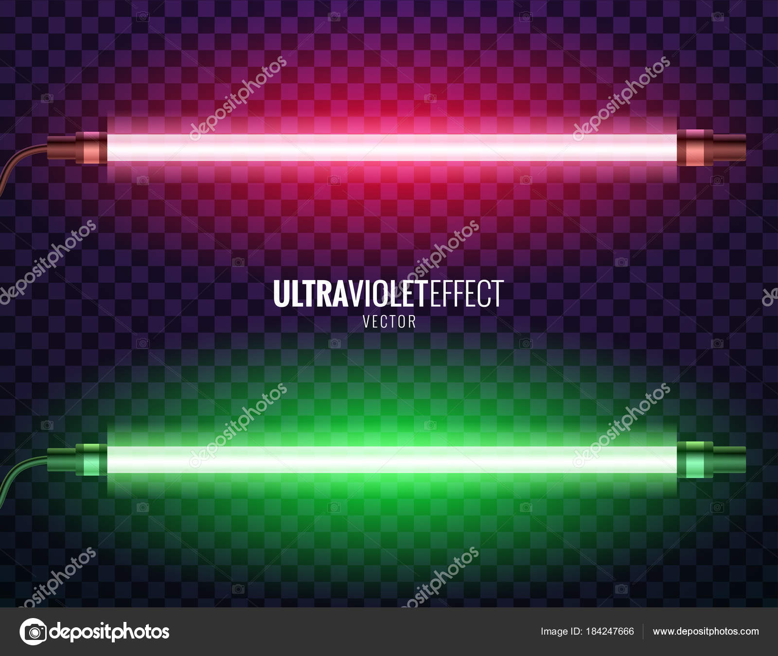 Vector of ultraviolet light. Stock Vector Image by ©Makalo86 #184247666