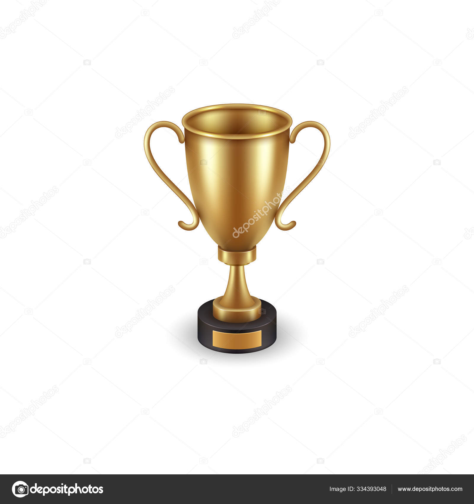 Golden cup vector. Stock Vector Image by ©Makalo86 #334393048