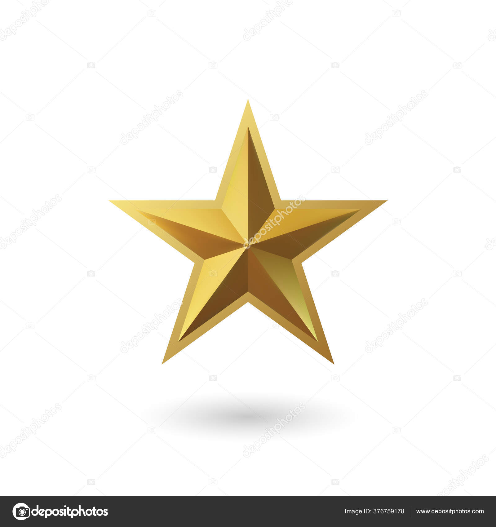 Vector golden star. Stock Vector Image by ©Makalo86 #376759178