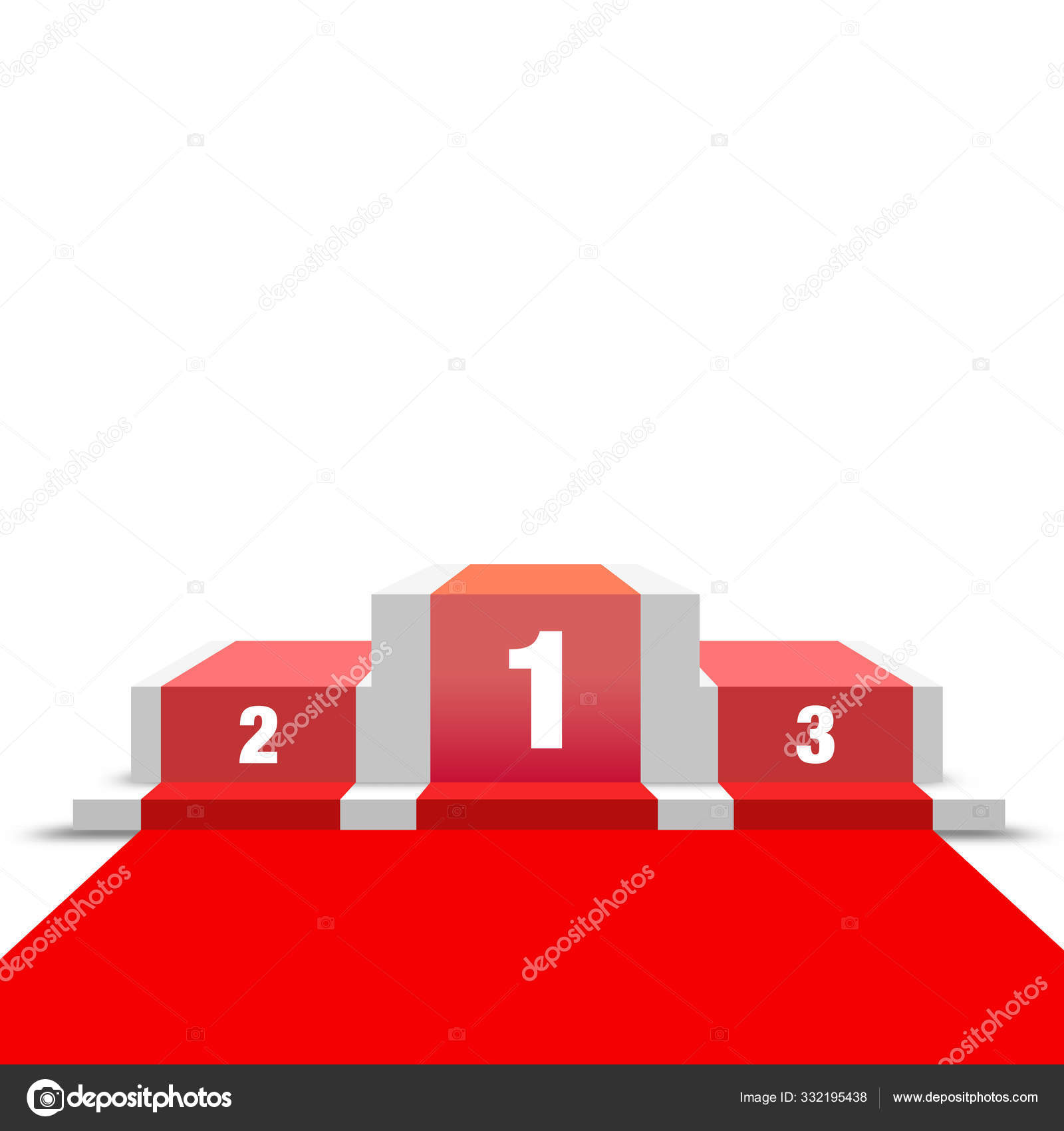 Podio Realista Vector Illustration Pedestal Vector de stock por ...