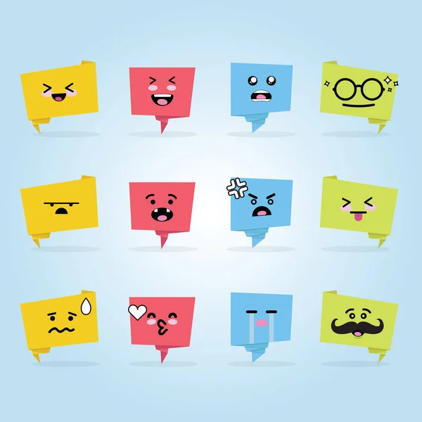 Smile Emoji Emoticon Face Folder Lot Variation Stock Vector by ...