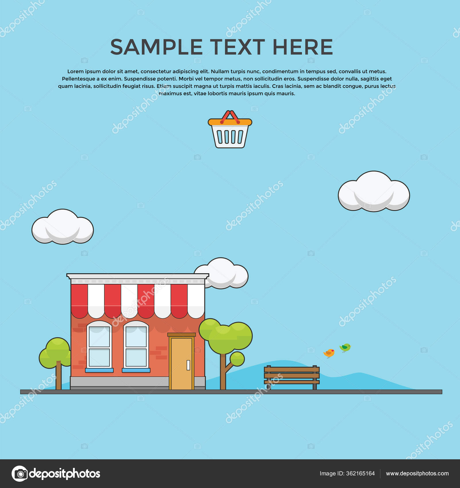 Store Shop Opening Announcement Store Illustration Stock Vector Image ...