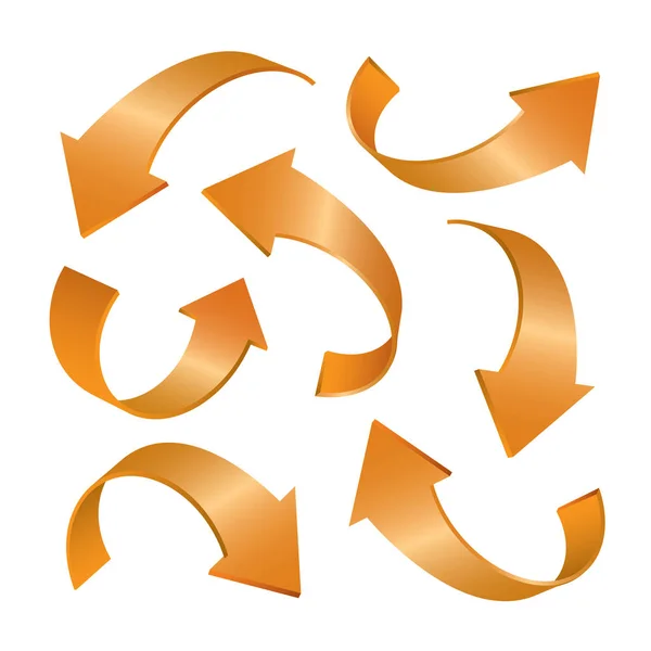 3d turning arrows Vector Art Stock Images | Depositphotos