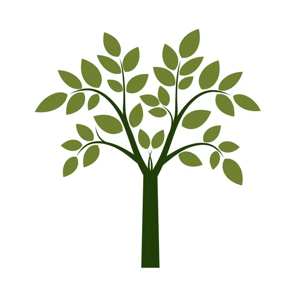 Shape of Green Tree. Vector Illustration. Stock Vector Image by ...