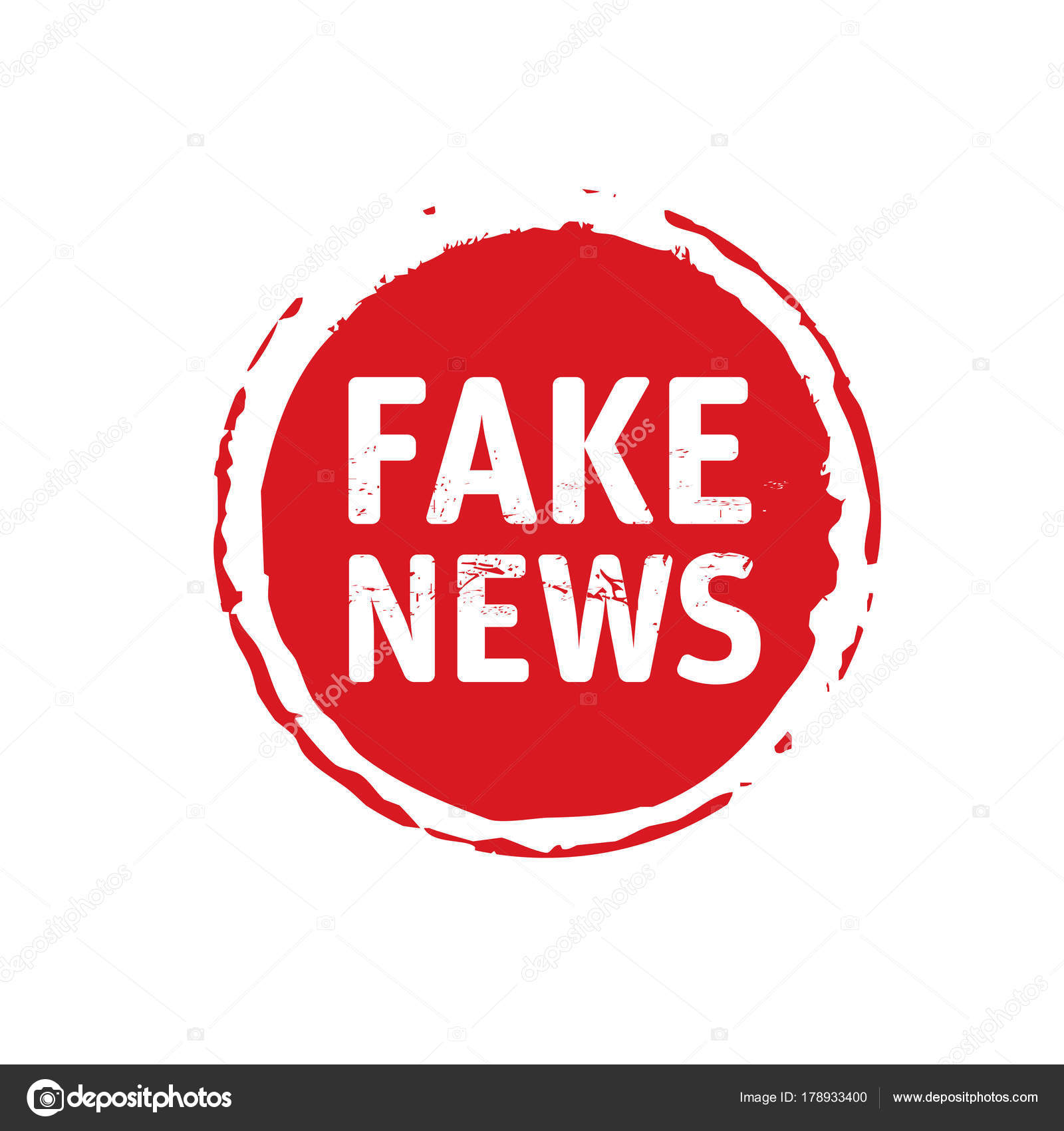 Color stamp and text Fake News. Vector Illustration. Stock Vector Image ...