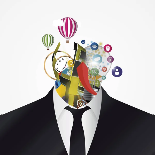 Abstract creative open head. Genius mind. Music artist. Vector Stock ... Abstract creative open head. Genius mind. Music artist. Vector Stock ...