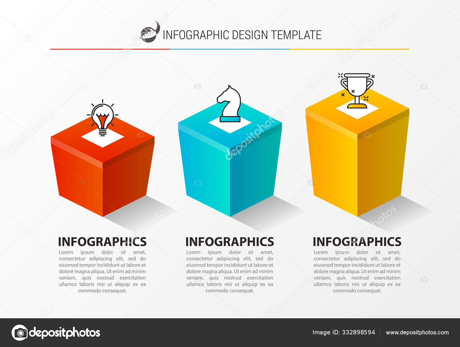 Infographic design template. Creative concept with 3 steps Stock Vector by ©ondrakulisek ...