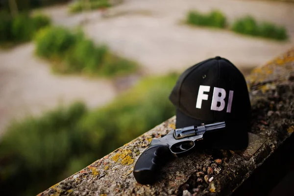 Fbi Badge And Gun
