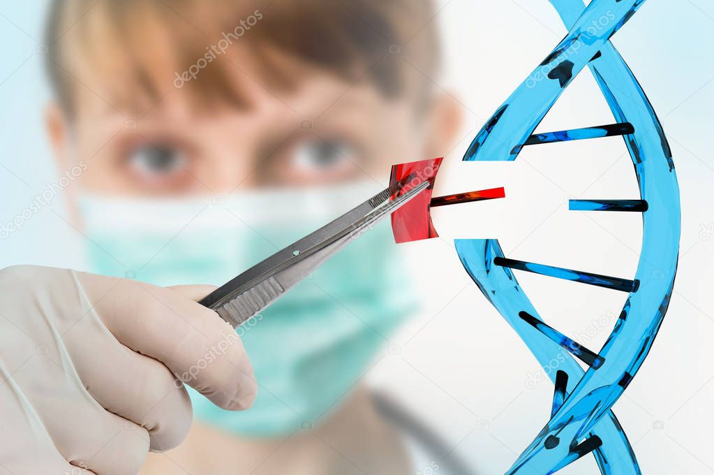Genetic engineering and gene manipulation concept — Stock Photo ...