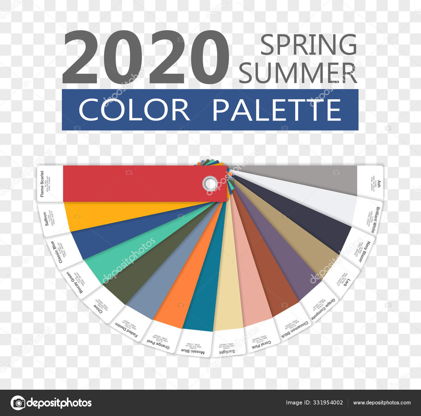 Round spring and summer 2020 colors palette Stock Vector by ©BoxerX ...