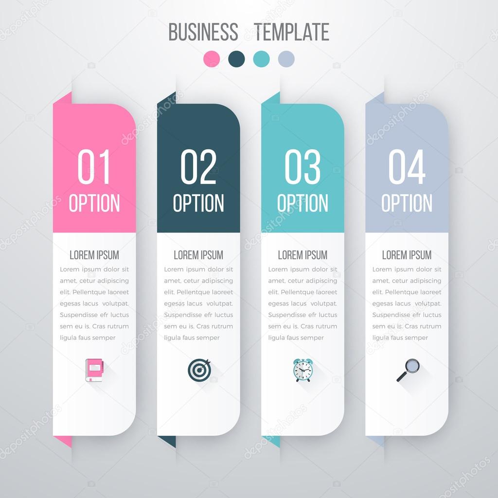 Vector illustration infographics four options Stock Vector Image by ...