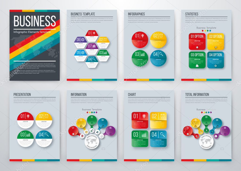 Modern infographic vector concept Stock Vector by ©Amelisk 126271402