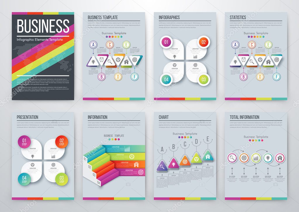 Modern infographic vector concept Stock Vector by ©Amelisk 126514926