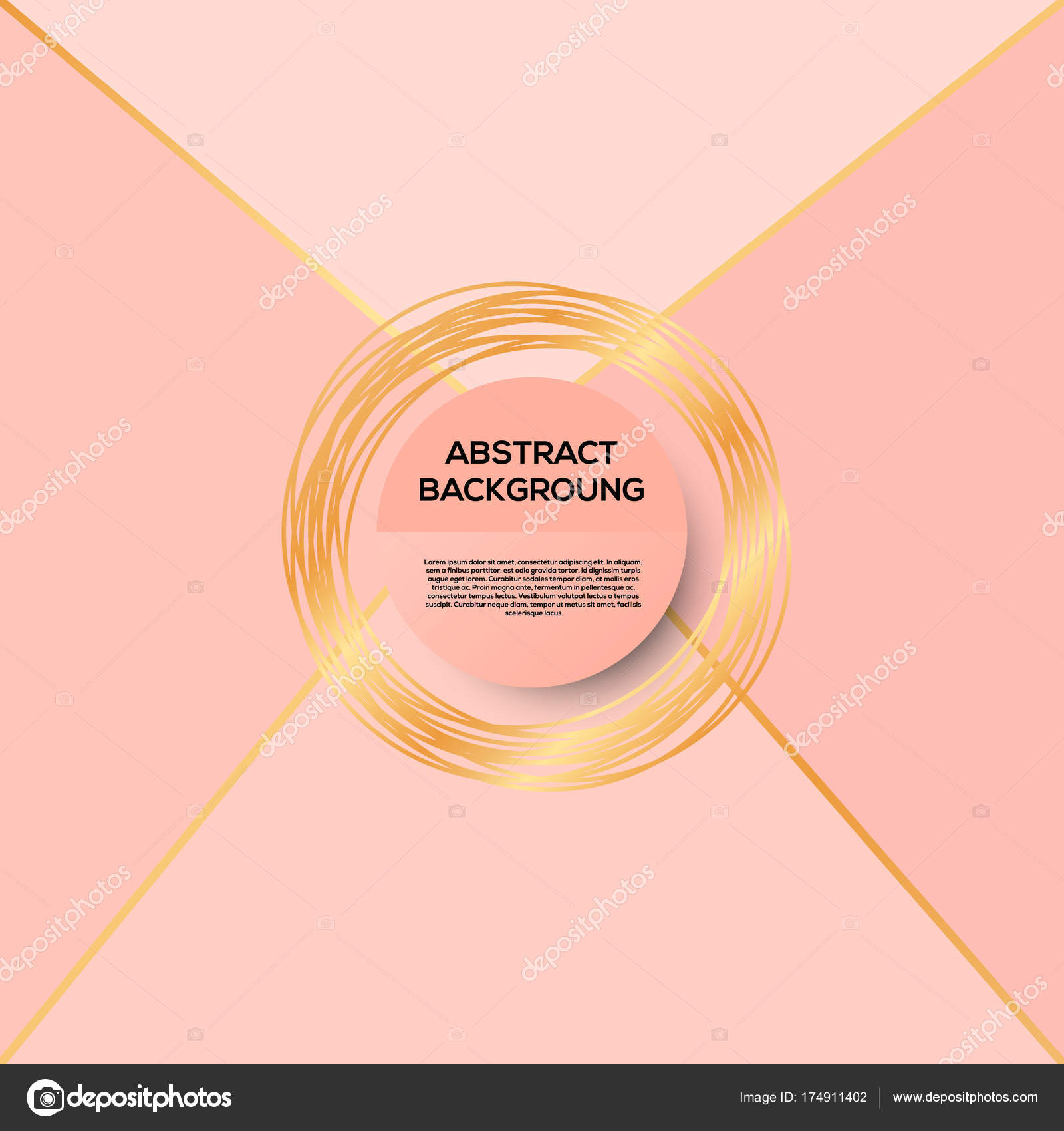 Rose gold background Stock Vector Image by ©Amelisk #174911402