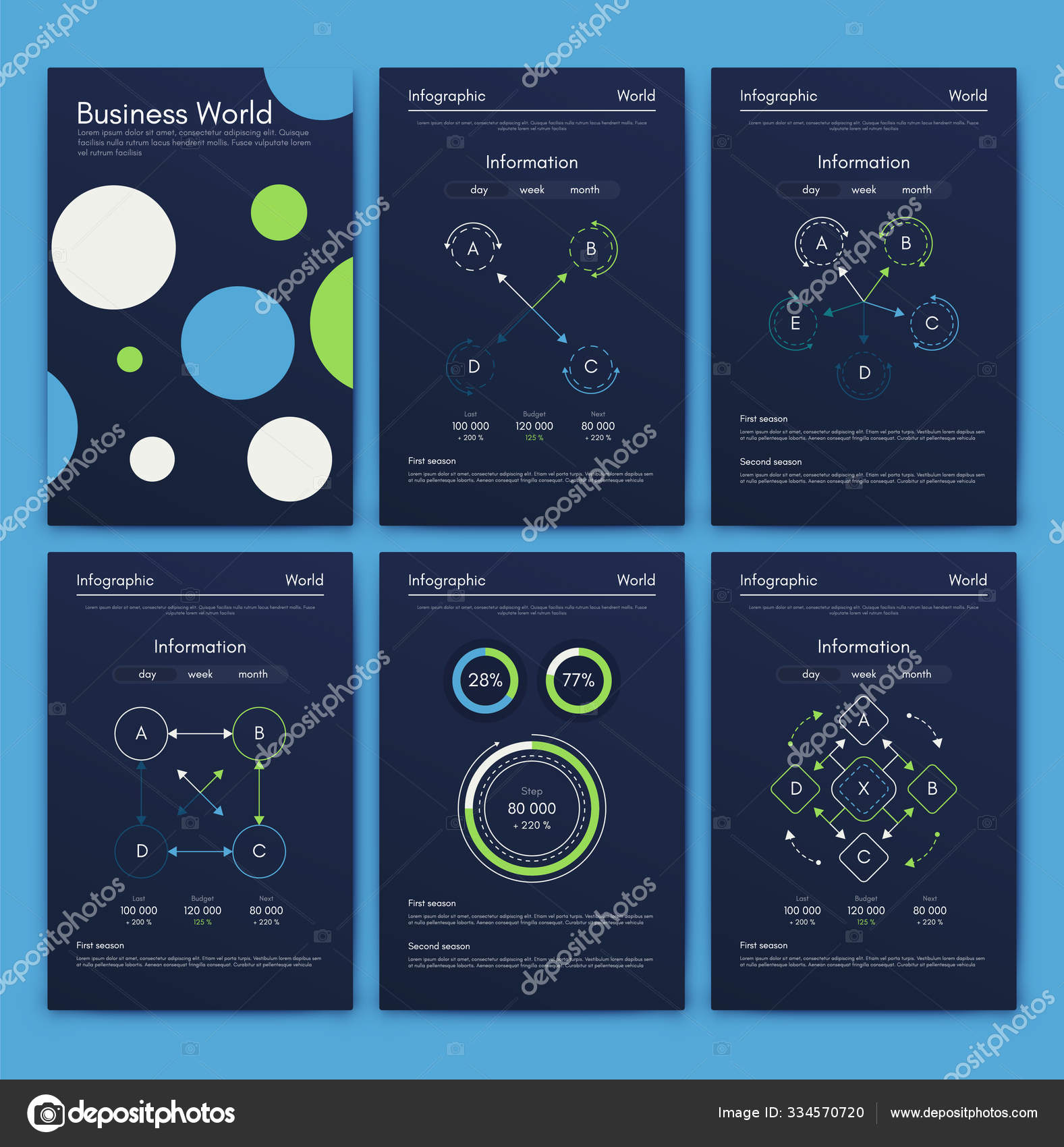 Modern infographic vector elements for business brochures. Use in ...