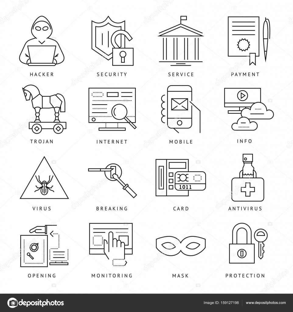 Digital vector black internet security Stock Vector Image by ...