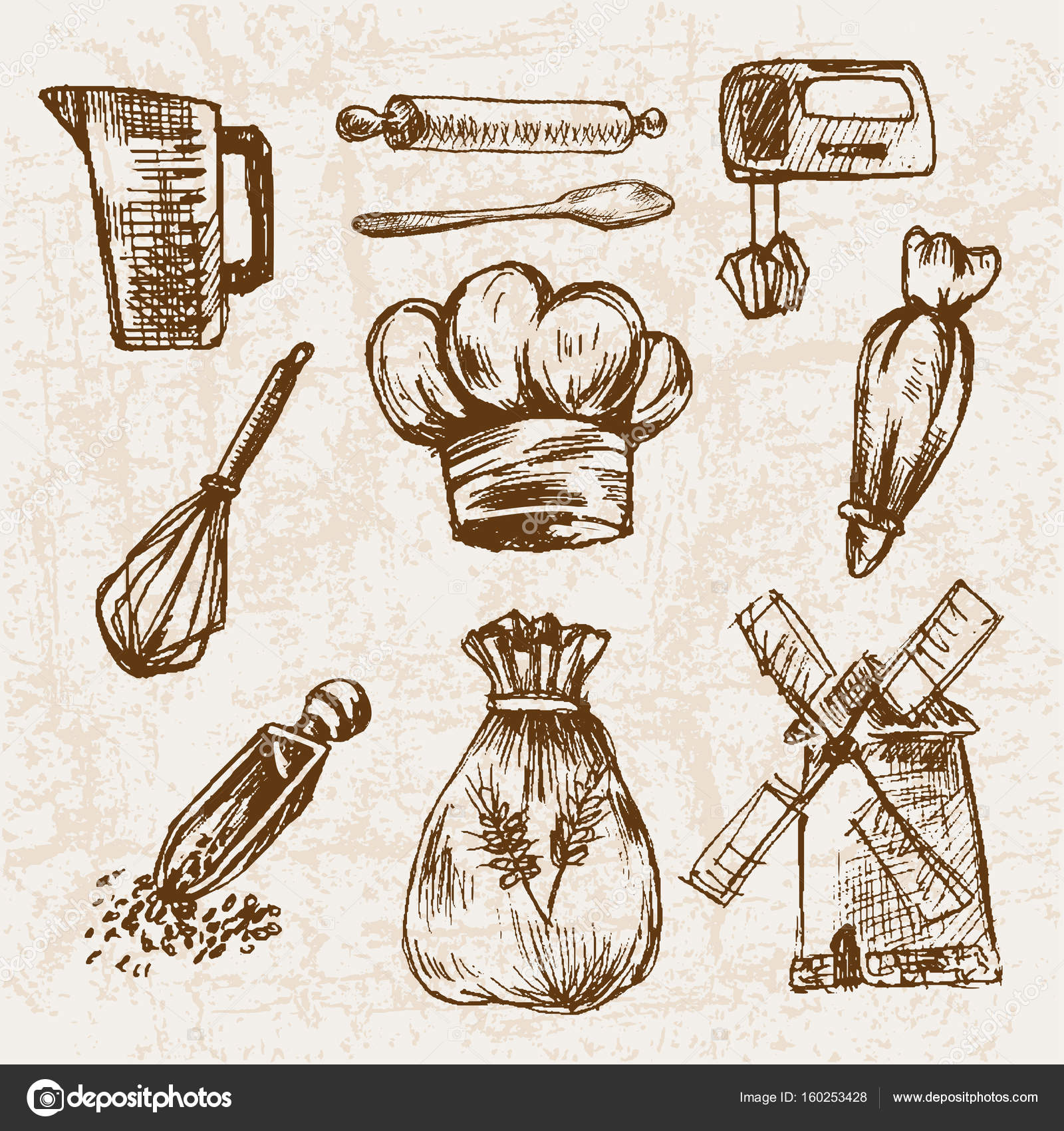 Digital vector detailed line art bakery Stock Vector Image by ...