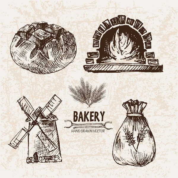 Digital vector detailed line art bakery Stock Vector Image by ...