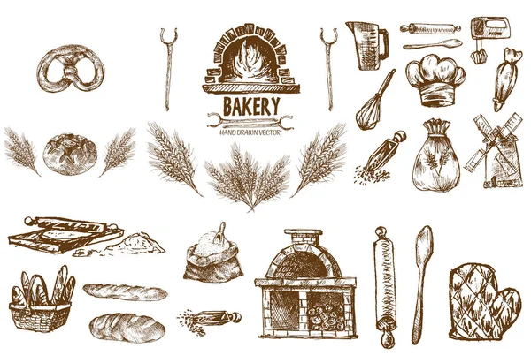 Digital vector detailed line art bakery Stock Vector Image by ...