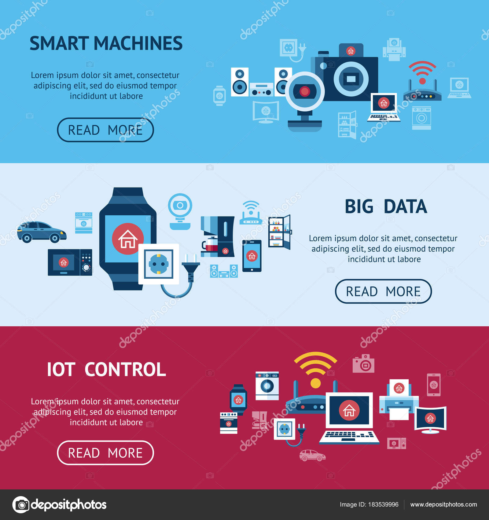 Digital vector flying internet of things concept Stock Vector by ...