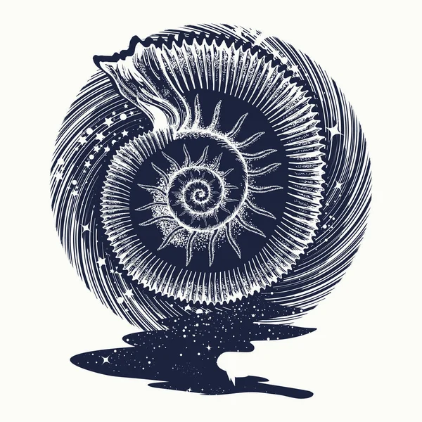 ᐈ Ammonite line drawing stock vectors, Royalty Free ammonites ...