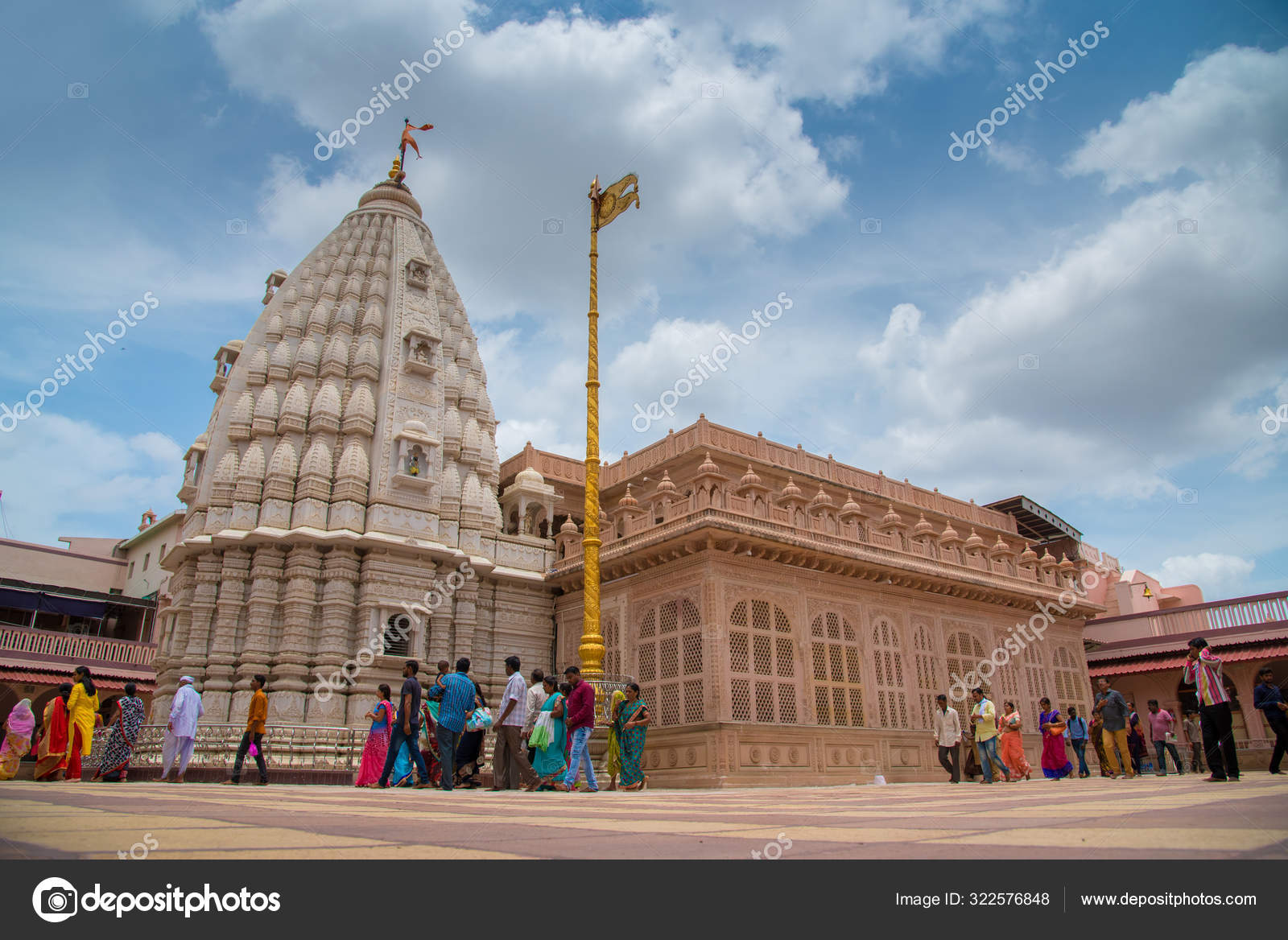 SHEGAON, MAHARASHTRA, INDIA, 10 JULY 2017 : Unidentified people visit ...