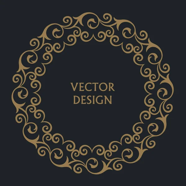 Circular baroque pattern — Stock Vector © baretsky #109707394