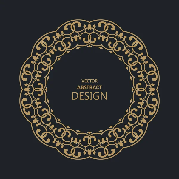 Circular baroque pattern — Stock Vector © baretsky #109707394