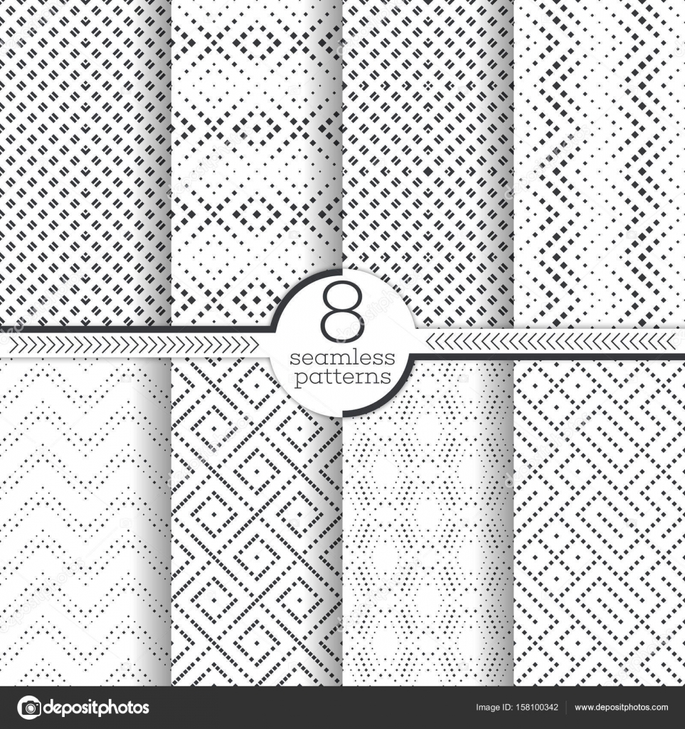 Set of vector seamless pattern Stock Vector Image by ©baretsky #158100342