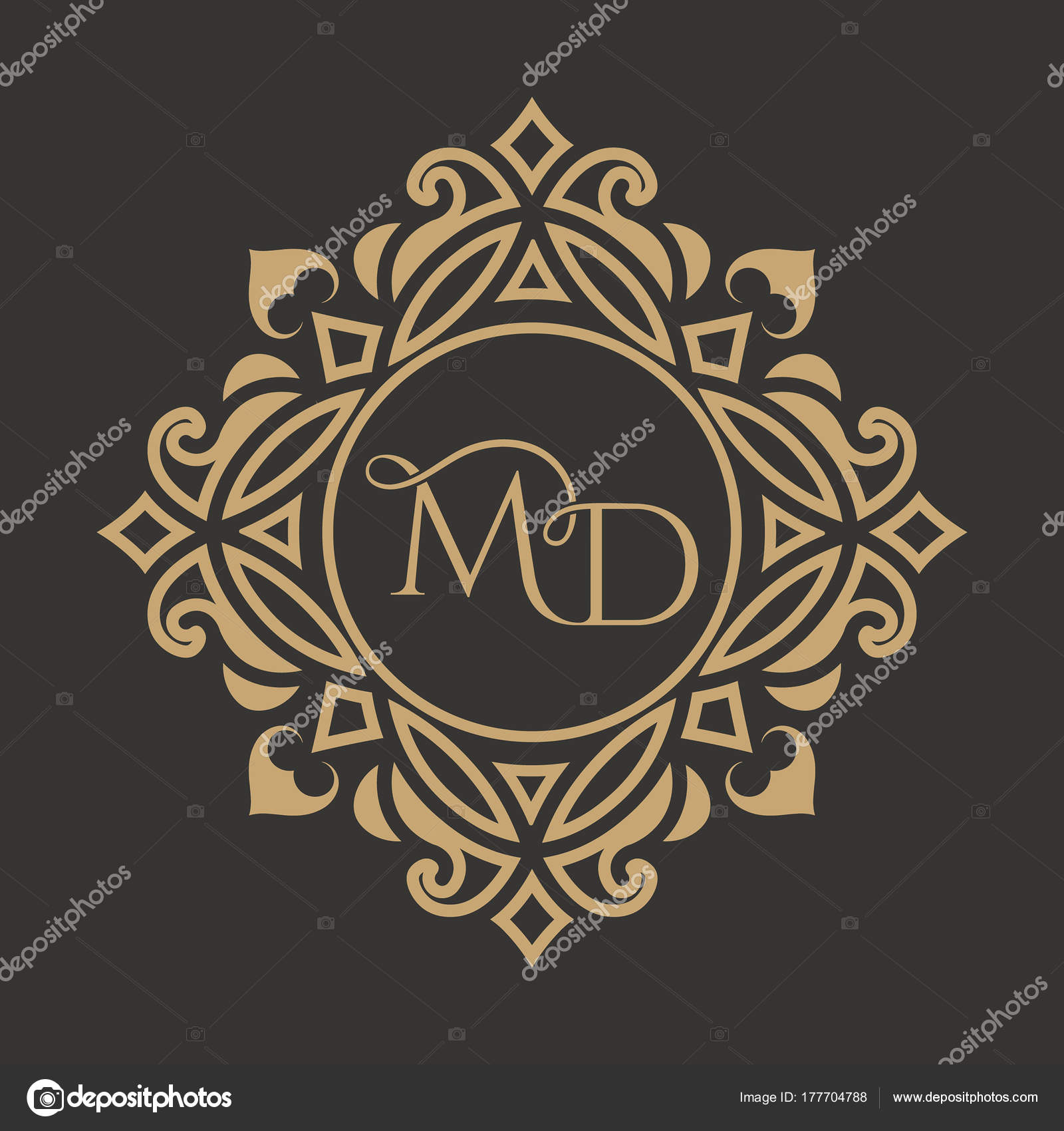 The monogram from Stock Vector Image by ©baretsky #177704788