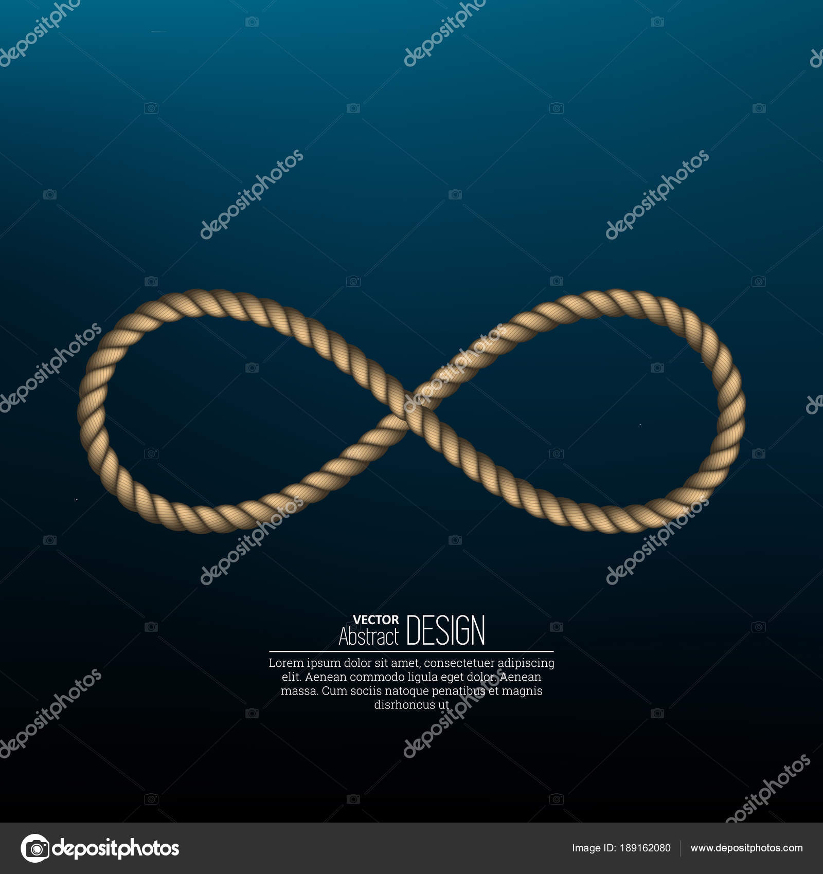 Infinity Symbol With Anchor And Rope