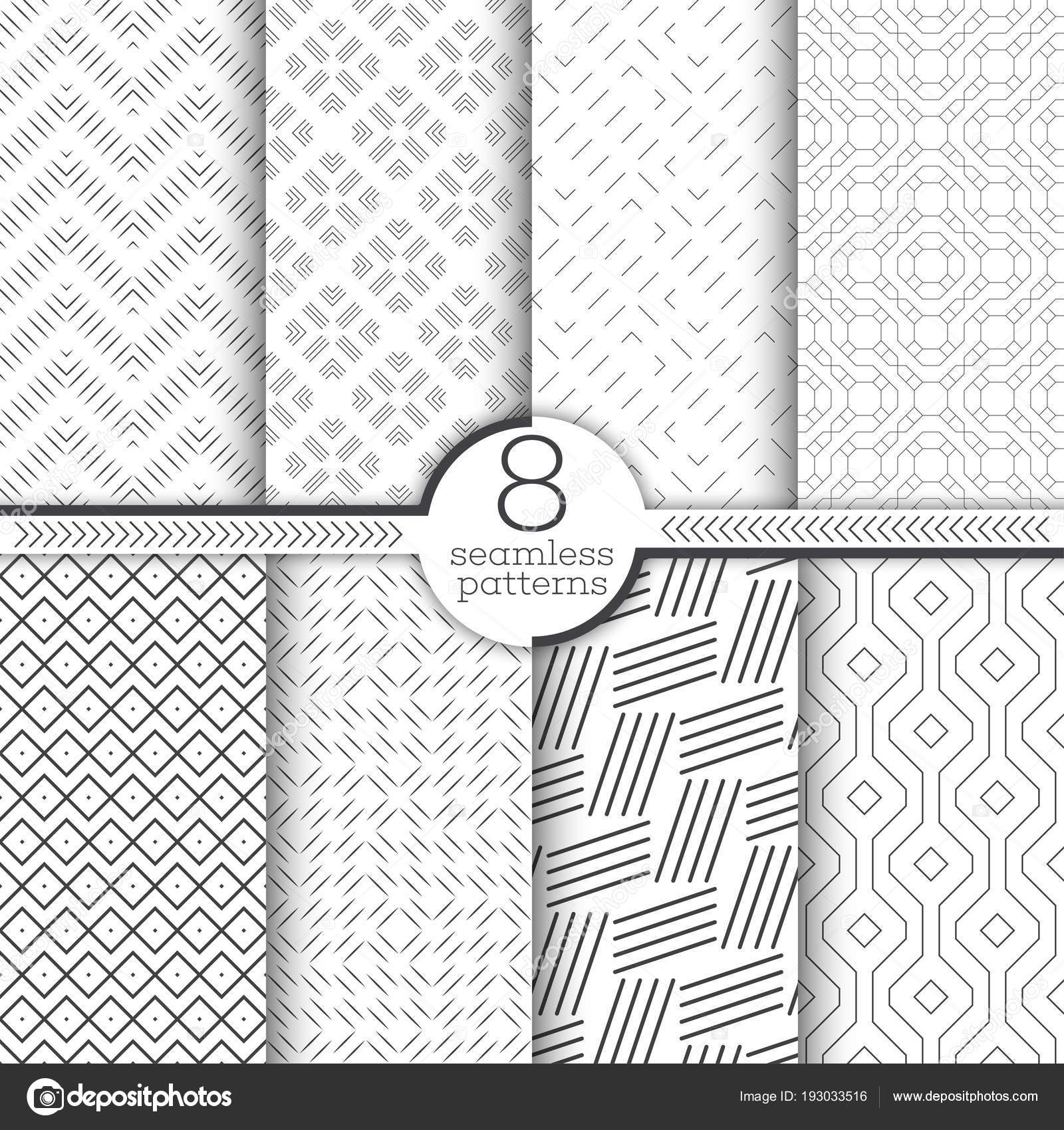 Set of vector seamless patterns Stock Vector Image by ©baretsky #193033516