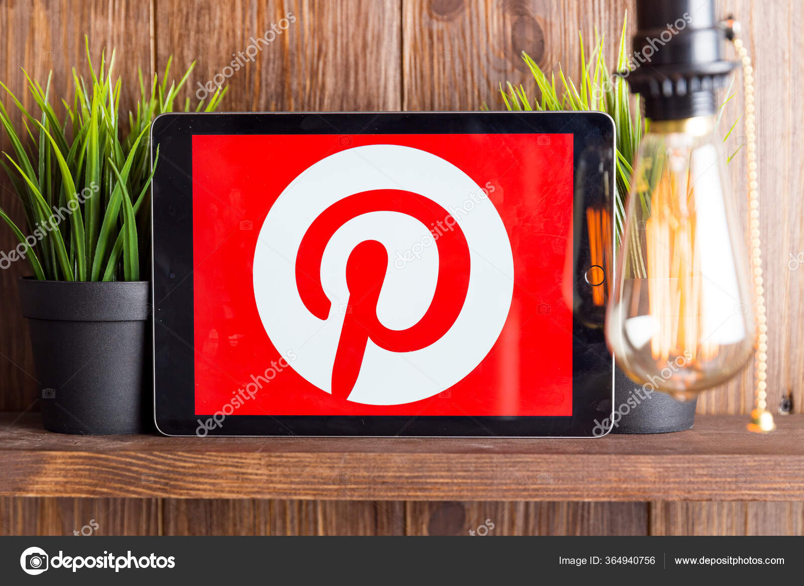 Tula Russia 16.01.20 Pinterest on the tablet computer screen isolated ...