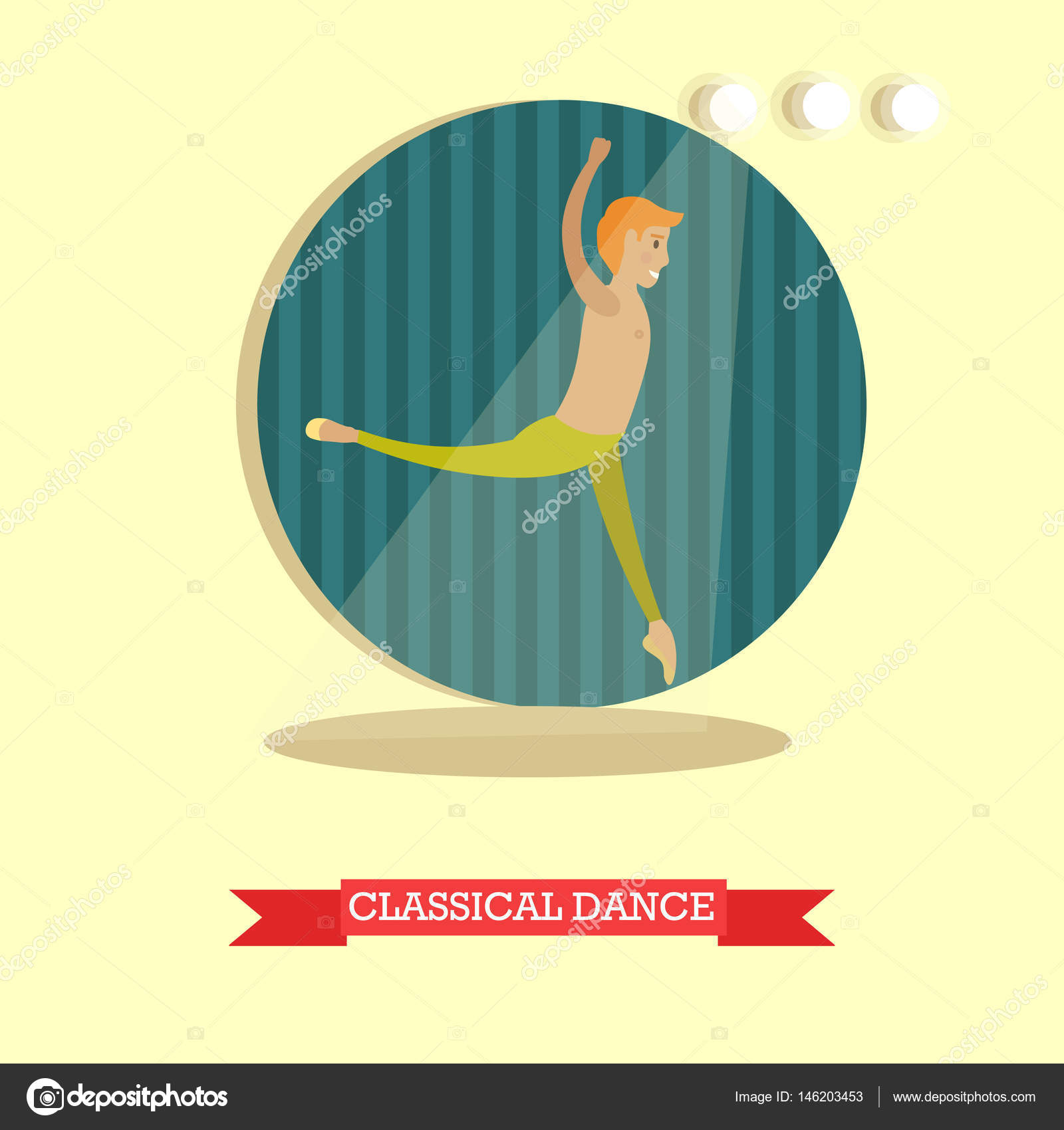 Classical dance concept vector illustration in flat style Stock ...
