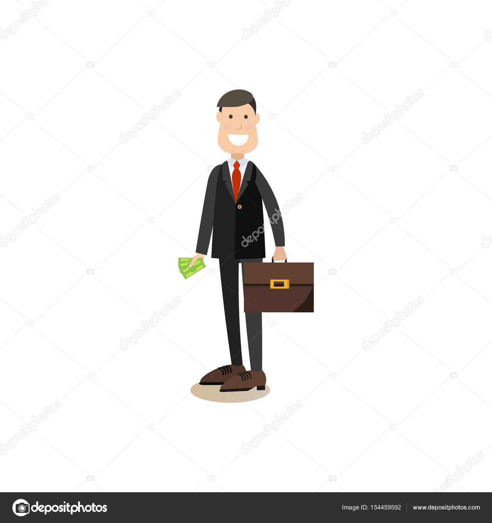 Bank people concept vector illustration in flat style Stock Vector ...
